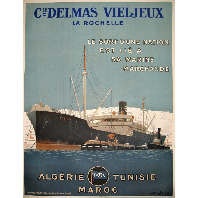 Affiche Compagnie Delmas Vieljeux