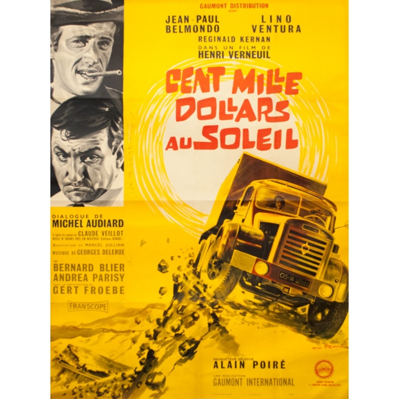 Vintage movie poster Cent Mille Dollars Au Soleil, Modèle B 1964 Vintage movie poster Cent Mille Dollars Au Soleil, Modèle B 1964