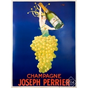Affiche ancienne Champagne Joseph Perrier de J. Stall Circa 1925