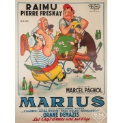 Vintage poster Marius by Jean Dubout 1950