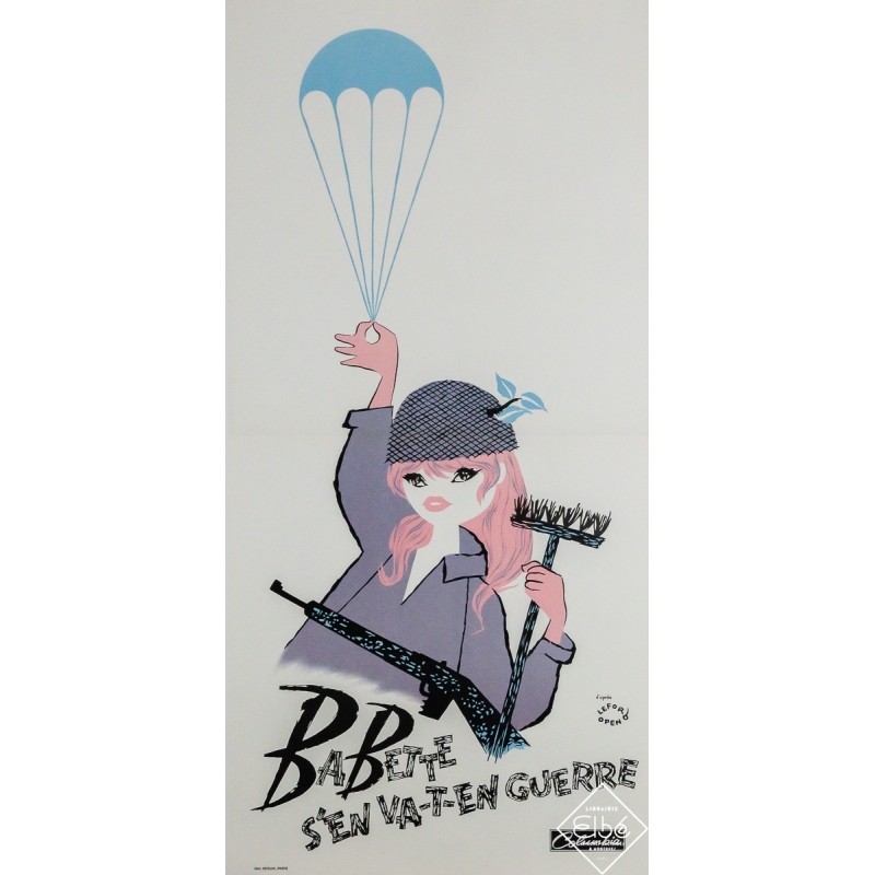 Vintage poster Triptyque Babeth s’en va-t-en guerre - Brigitte Bardot ...